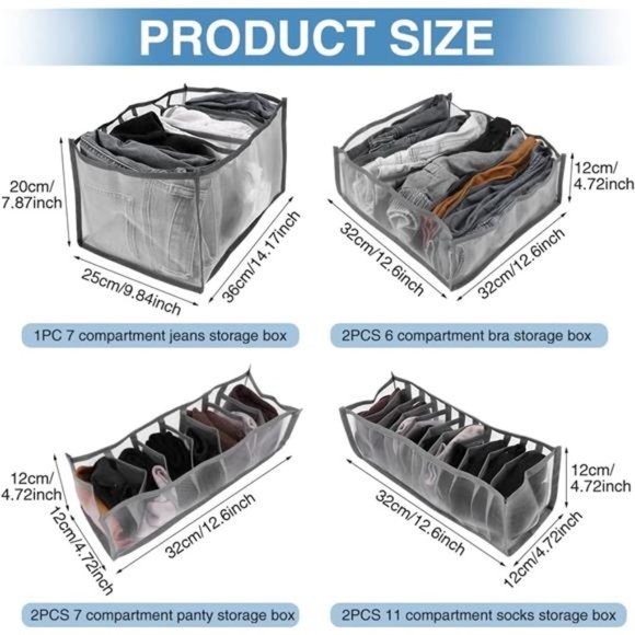 Storage & Organization | Honutige 7pcsset Wardrobe Clothes Organizer ...